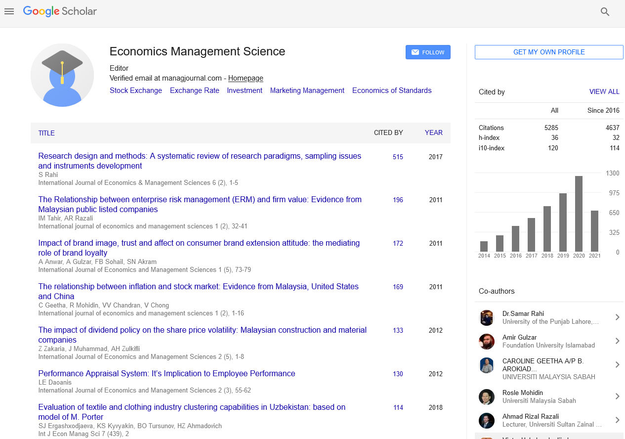International Journal of Economics & Management Sciences | Volume 10 ...